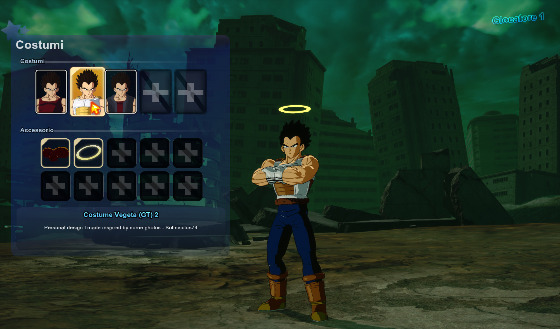 Vegeta GT - Sol Invictus74 Mod for Dragon Ball: Sparking! ZERO | DBSZ Mods