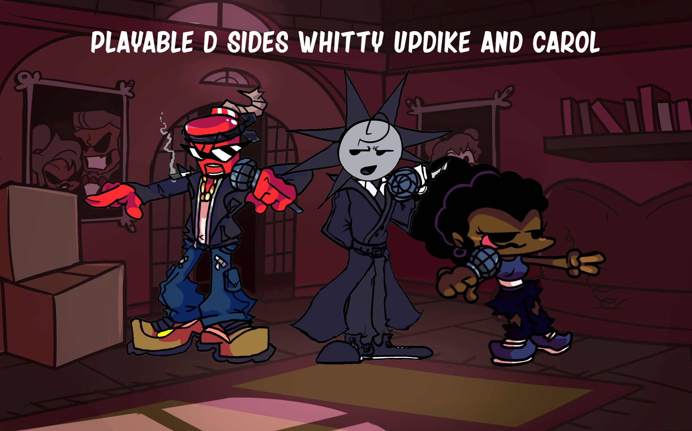 Playable D Sides Carol Whitty and Updike Mod for Friday Night Funkin ...