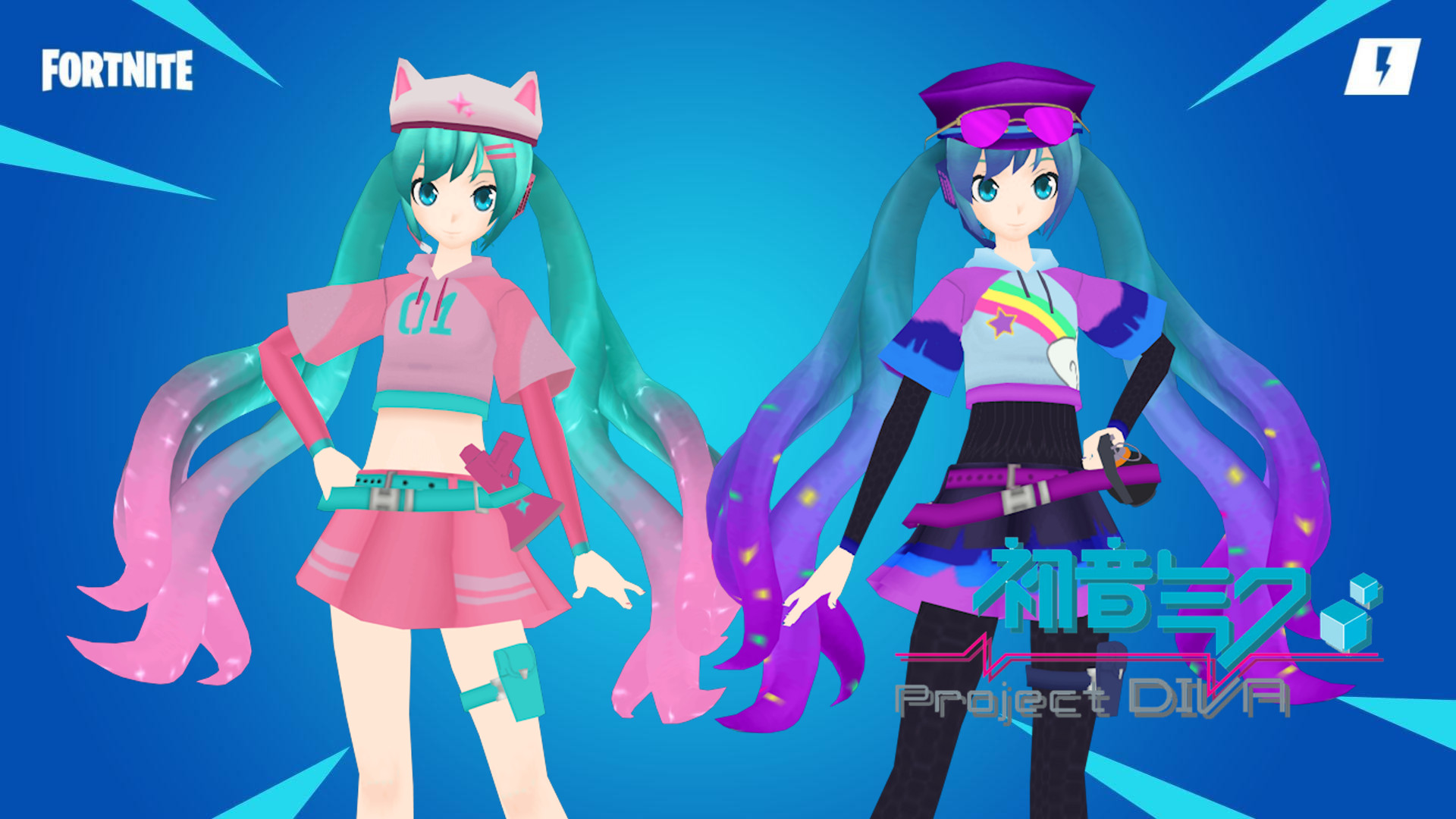 Hatsune Miku Fortnite skins Mod for Hatsune Miku: Project DIVA Extend ...