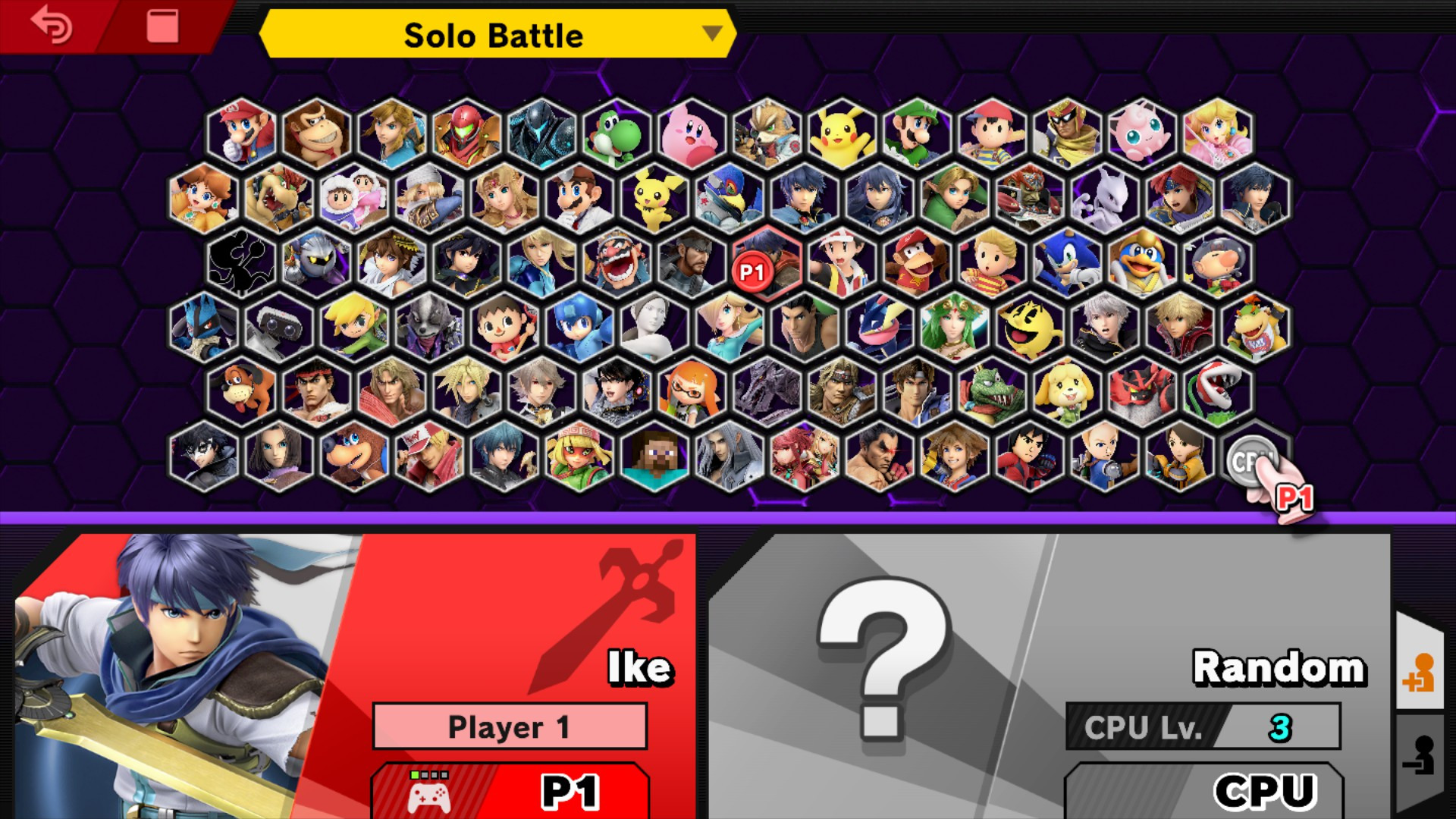 Purple Hexagon CSS, SSS & Title Screen Mod for Super Smash Bros. Ultimate | SSBU Mods