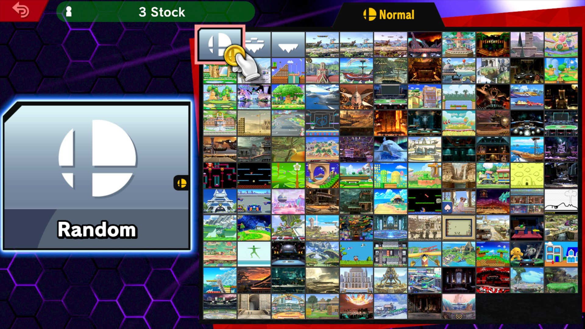 Purple Hexagon CSS, SSS & Title Screen Mod for Super Smash Bros. Ultimate | SSBU Mods