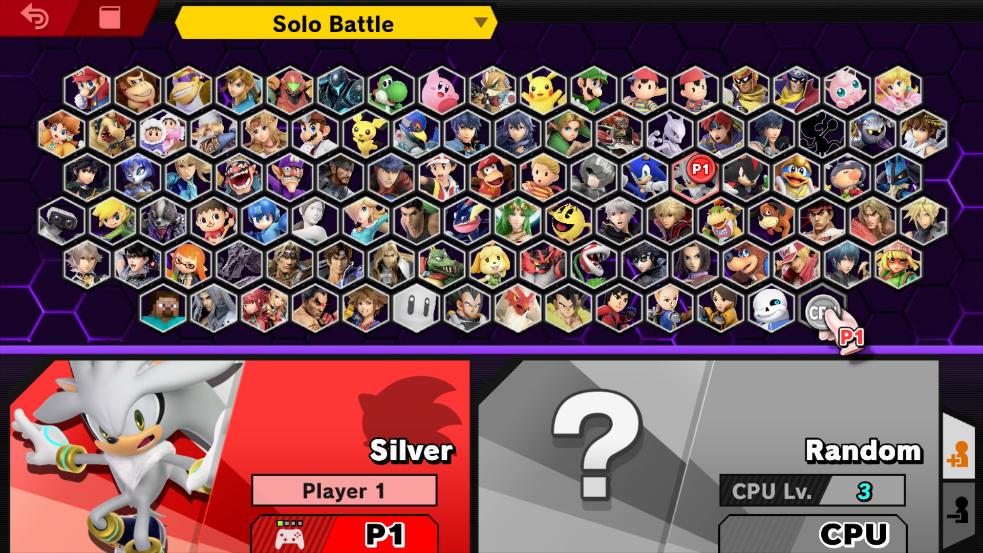 Purple Hexagon CSS, SSS & Title Screen Mod for Super Smash Bros. Ultimate | SSBU Mods