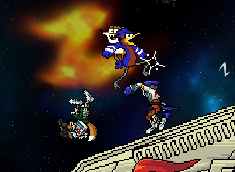 Mordecai & Rigby (Toon All-Star Slam/Regular Show) Mod for Super Smash ...