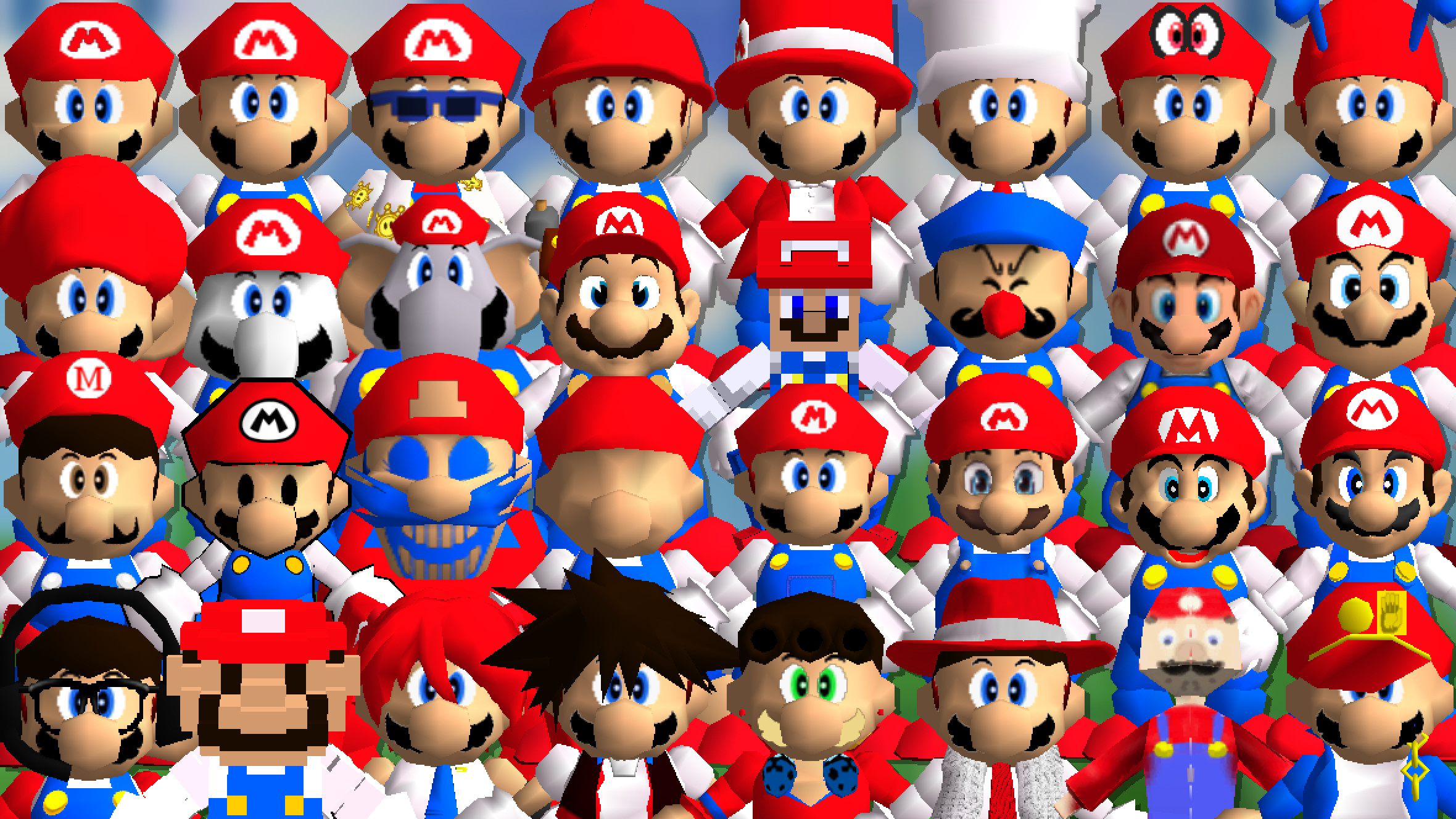 [CS] Mario's Skin Pack Mod for Super Mario 64 PC Port | SM64 PC Mods
