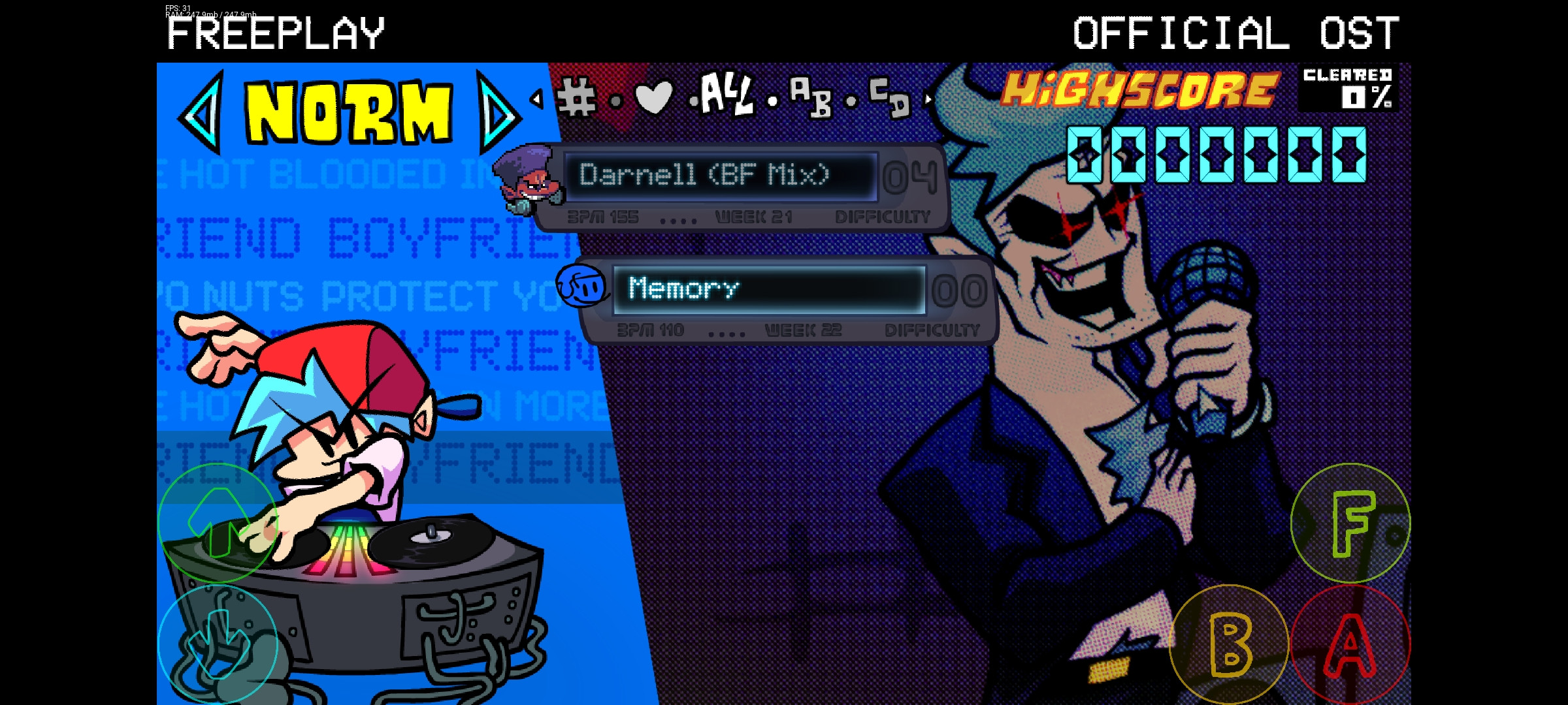 Memory (One shot Mod) Mod for Friday Night Funkin' | FNF Mods