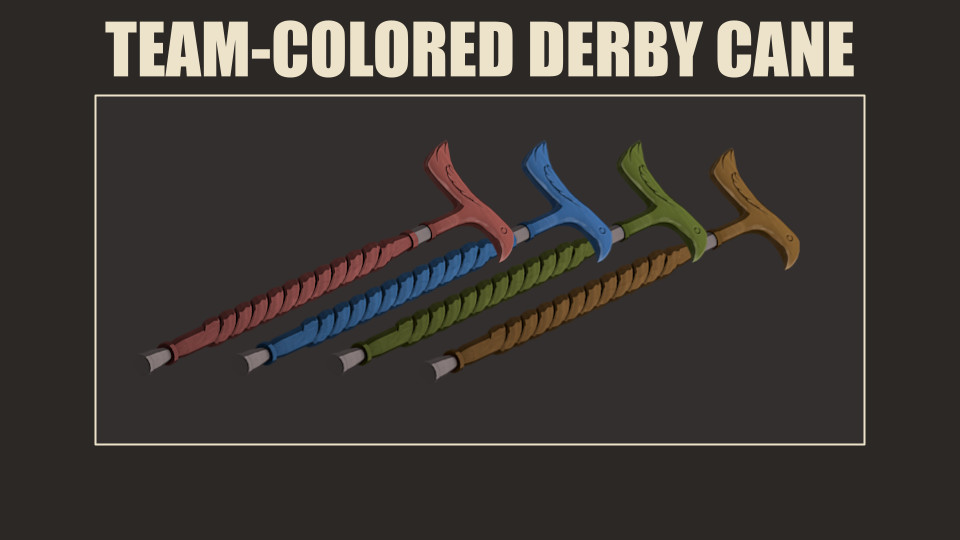 Team Colored Derby Cane Mod for Team Fortress 2 Classified | TF2Classic ...