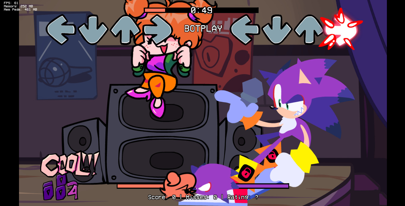 Playable D-Side Sonic (FanMade) + FLA Mod for Friday Night Funkin ...