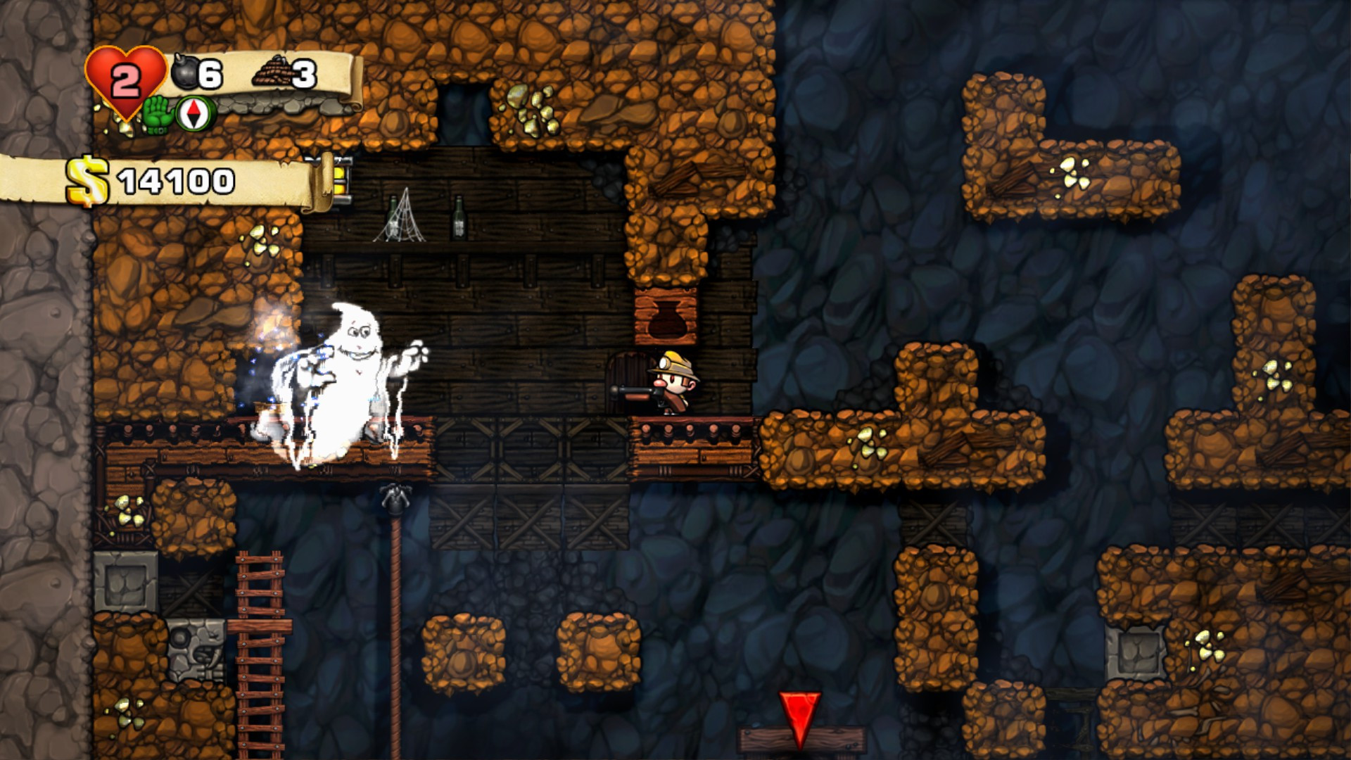 Super Ghostbusters Replacement For Ghost Mod for Spelunky | Spelunky Mods