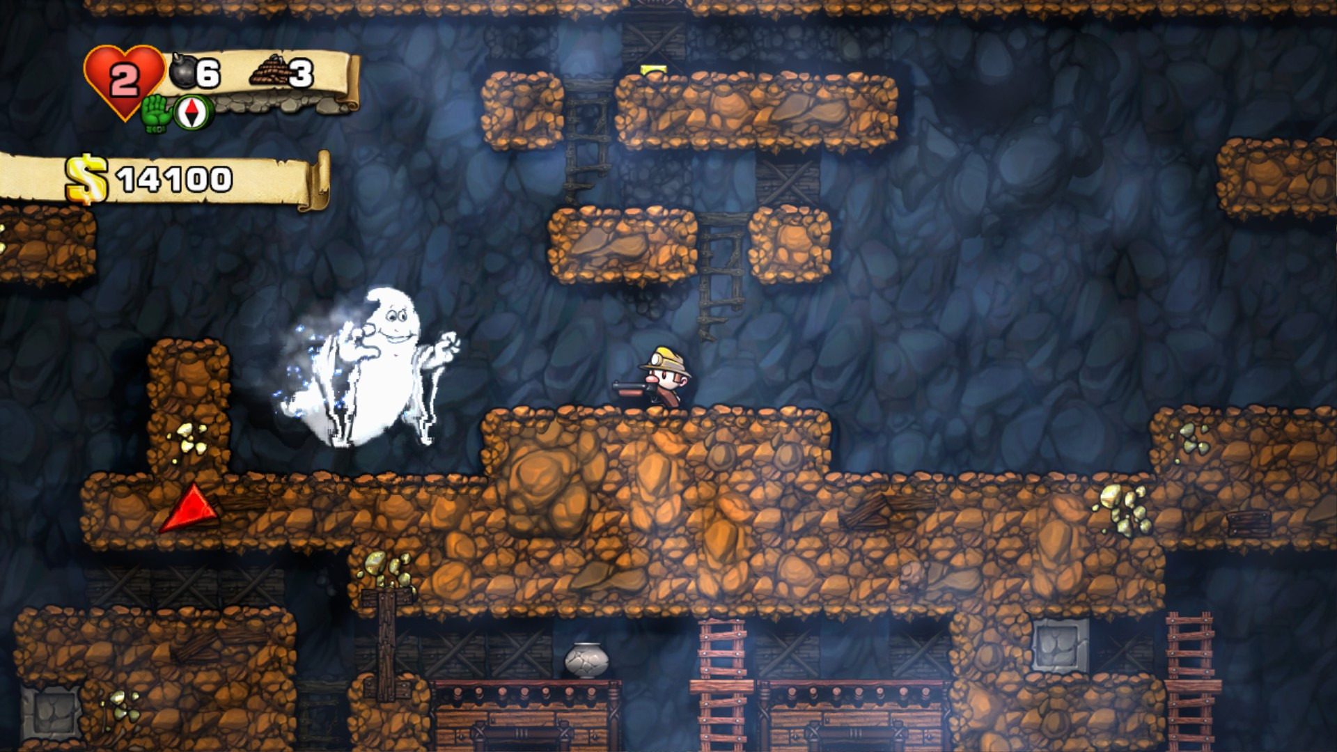 Super Ghostbusters Replacement For Ghost Mod for Spelunky | Spelunky Mods