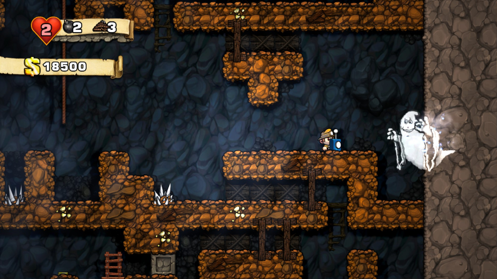 Super Ghostbusters Replacement For Ghost Mod for Spelunky | Spelunky Mods
