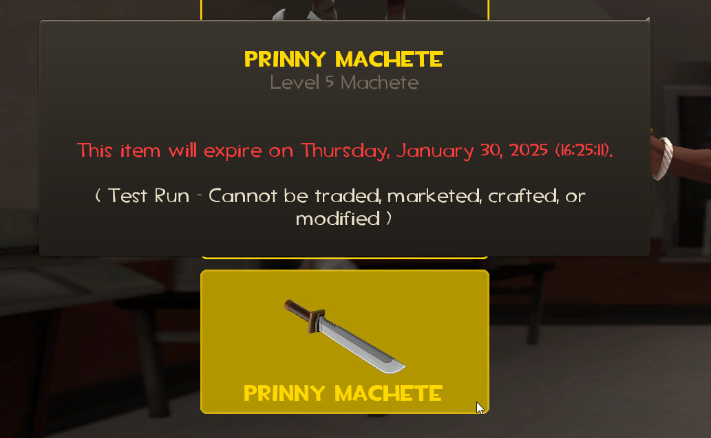 Samson Skewer [Prinny Machete] Mod for Team Fortress 2 | TF2 Mods