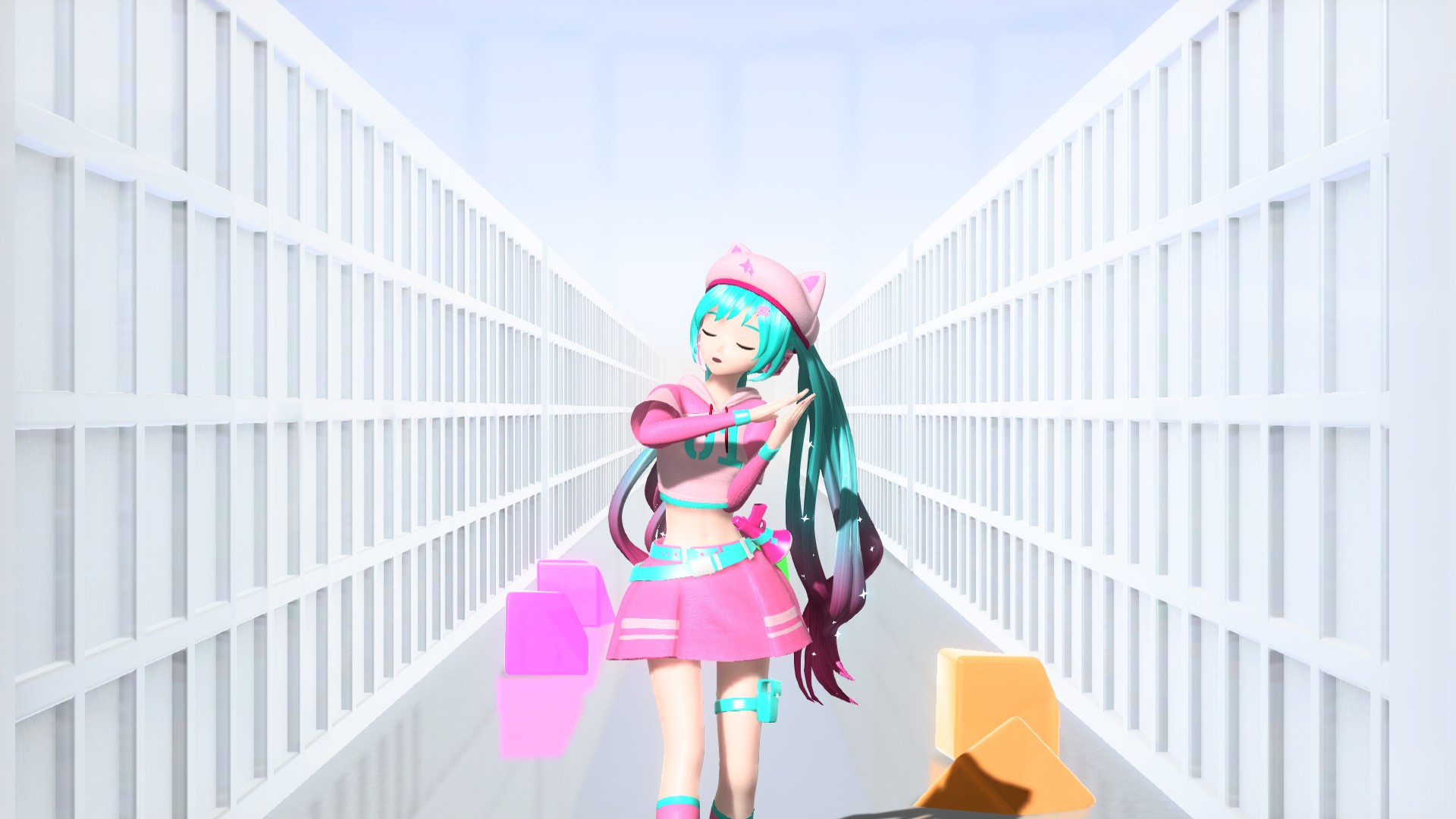 Mmd Neko Miku MMD TDA Hatsune Miku Neko Fortnite By AndresElLoquendero