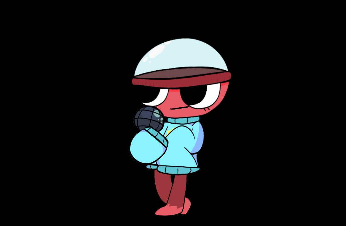 Gigi over BF Fanmade by FOXCATTH404 Mod for Friday Night Funkin' | FNF Mods