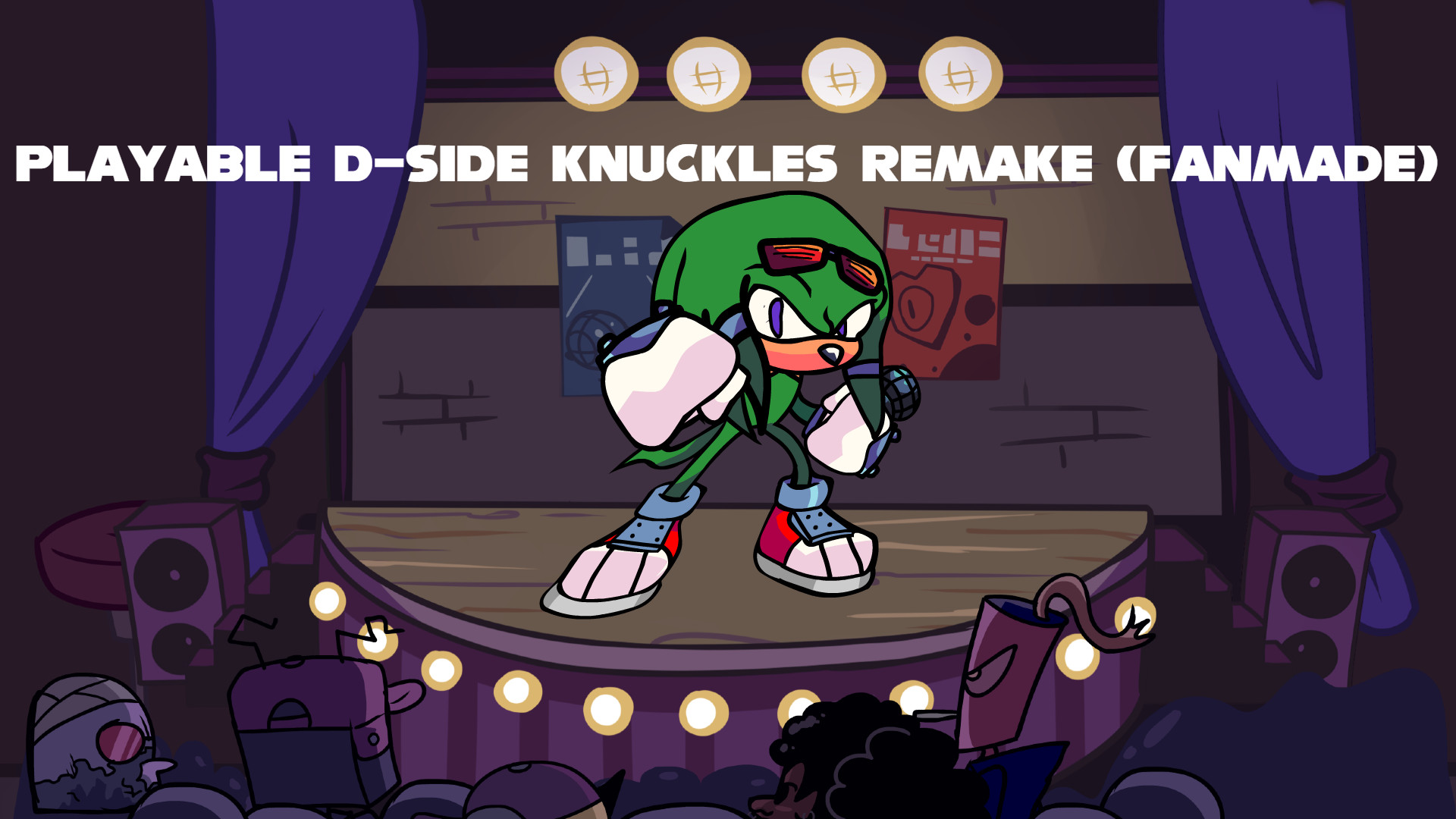 Playable D-Side Knuckles Remake (FanMade) + FLA Mod for Friday Night ...