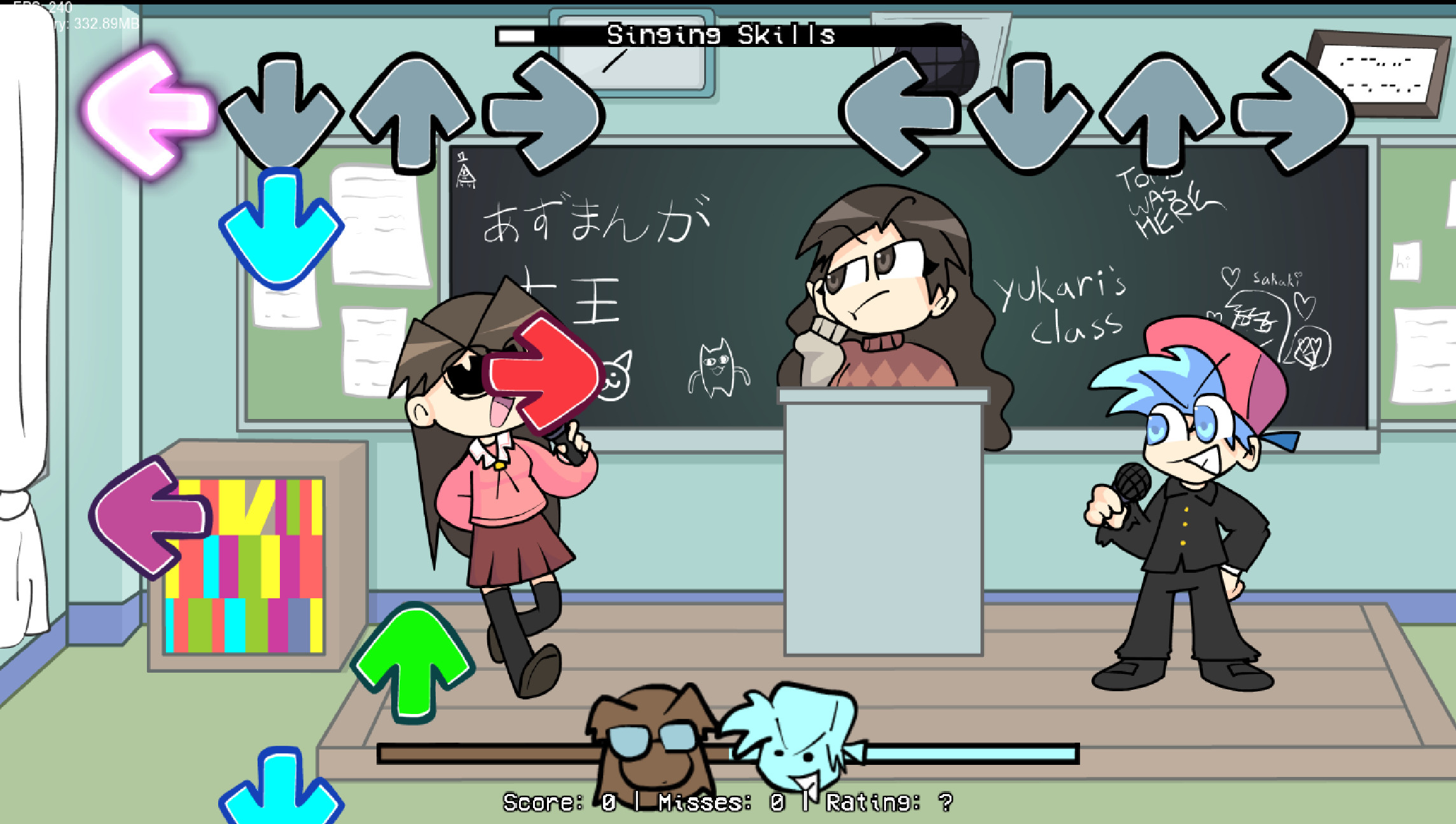 Azumanga Daioh! The FNF Mod (PART 1) Mod for Friday Night Funkin' | FNF ...