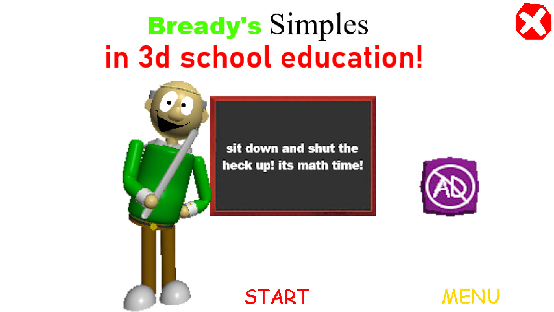 Bready's Simples In 3D School Education Classic! Mod for Baldi's Basics ...