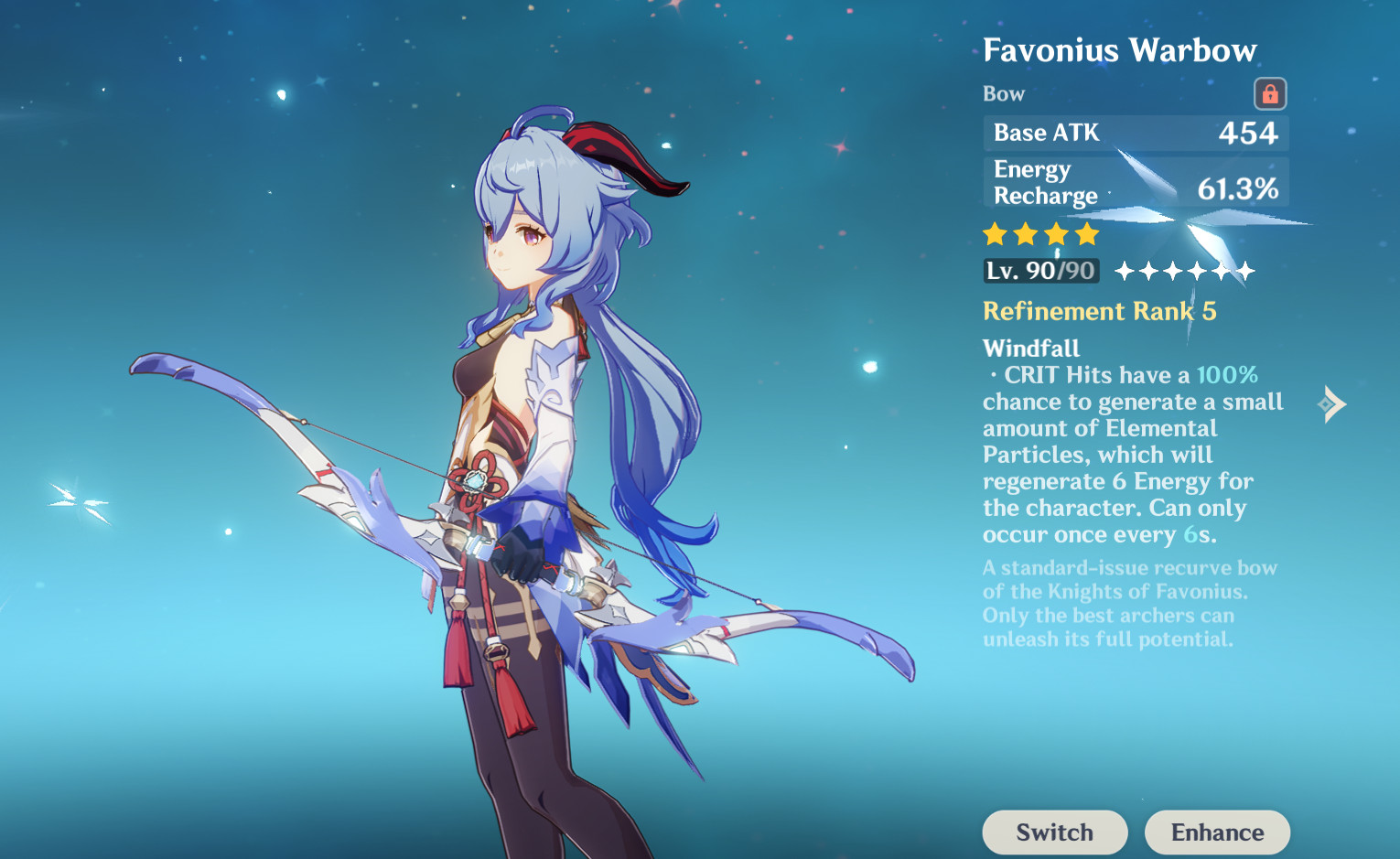 FavoniusBow Ganyu Recolor Mod for Genshin Impact | GI Mods