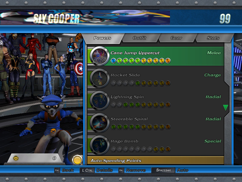 Sly Cooper (PlayStation) Mod for Marvel: Ultimate Alliance | MUA Mods