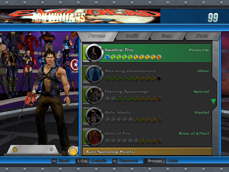 Ash Williams (Evil Dead) Mod for Marvel: Ultimate Alliance | MUA Mods