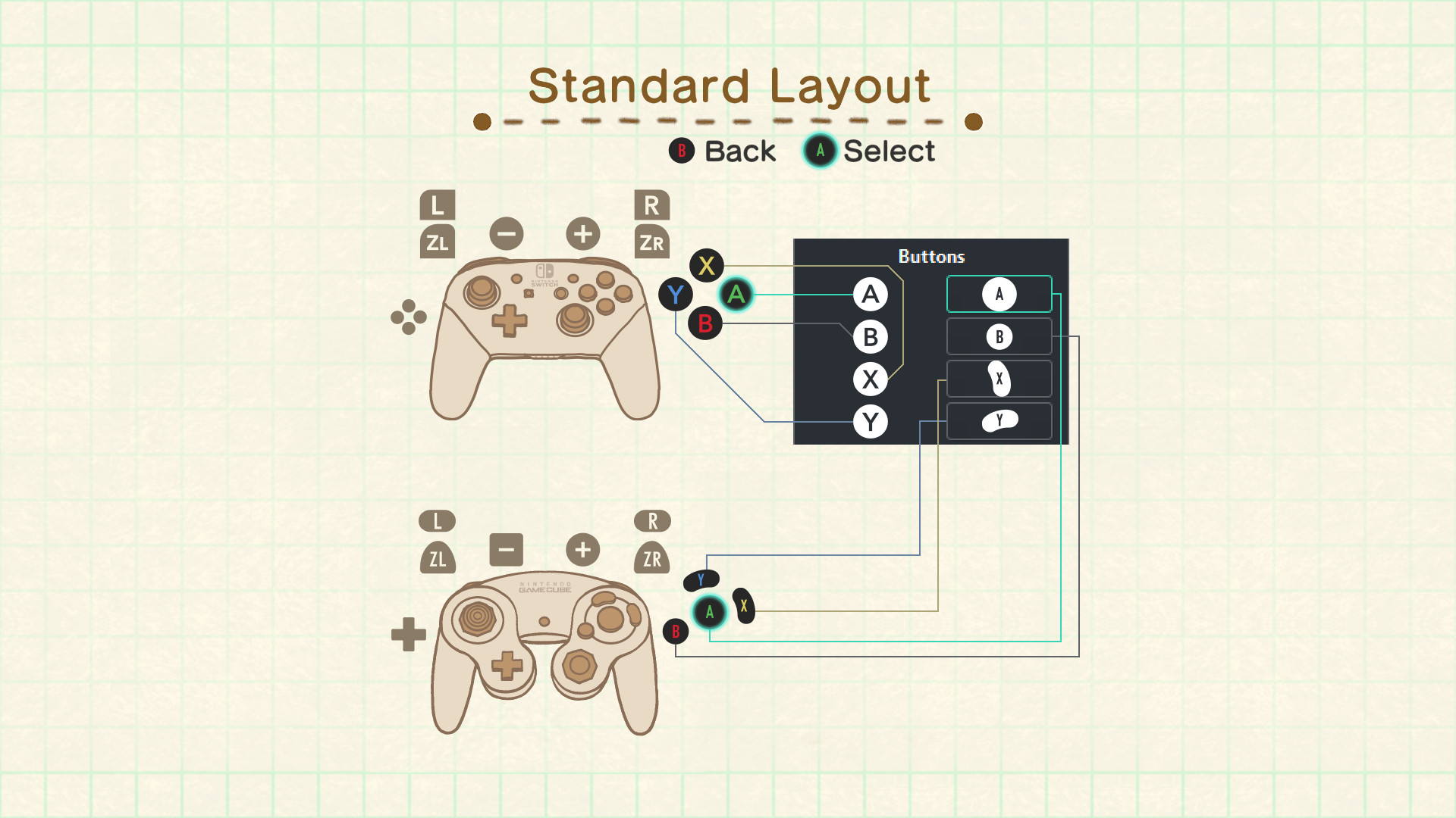 GameCube Layout UI Mod for Animal Crossing: New Horizons | ACNH Mods