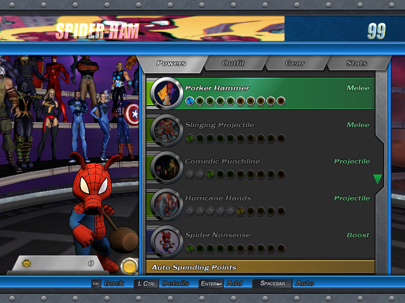 Spider-Ham (Marvel Comics) Mod for Marvel: Ultimate Alliance | MUA Mods