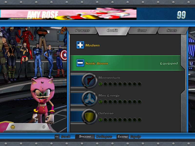 Amy Rose (Sonic) Mod for Marvel: Ultimate Alliance | MUA Mods
