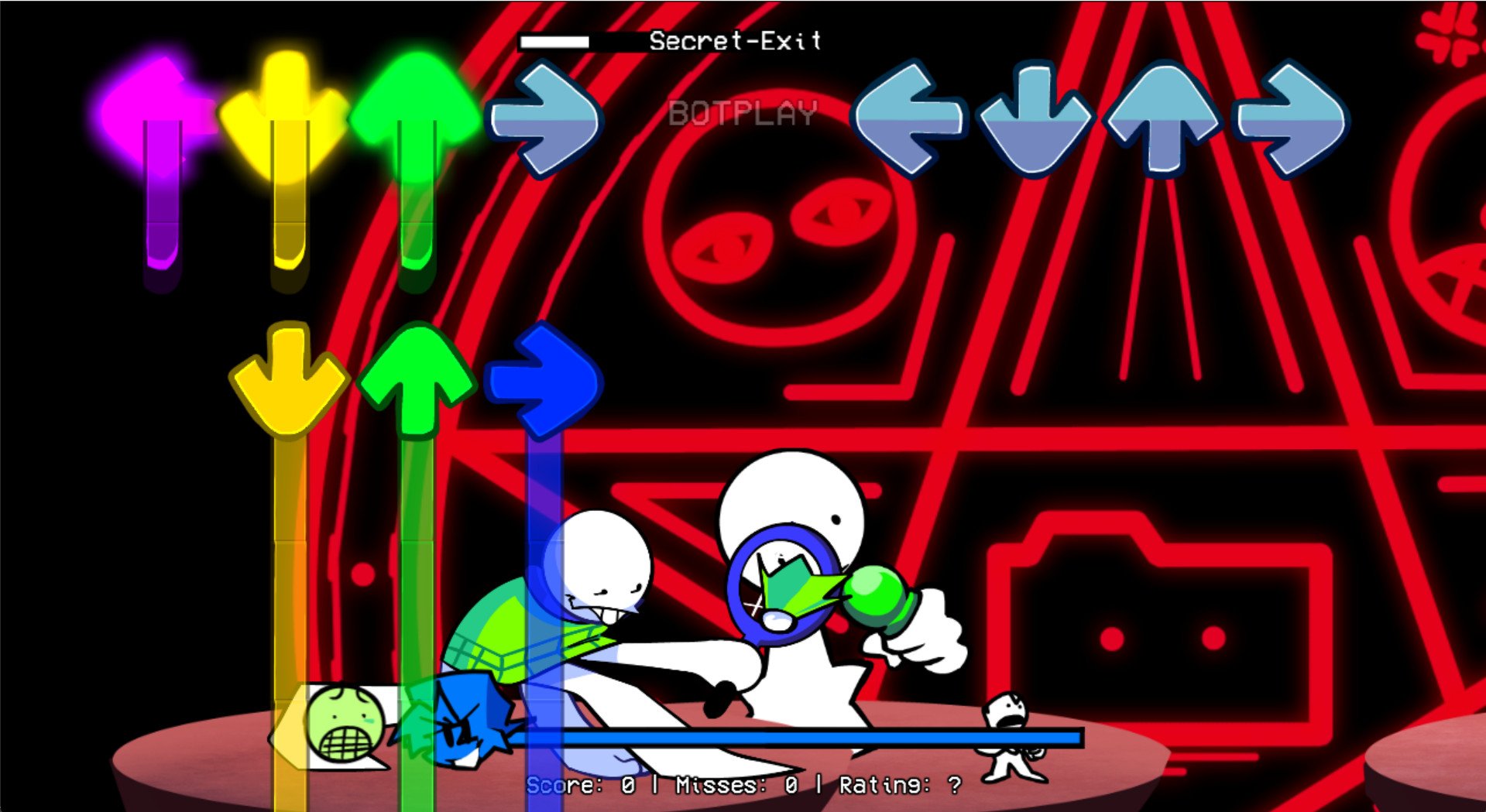 Secret-Ron (Secret-Exit) Mod for Friday Night Funkin' | FNF Mods