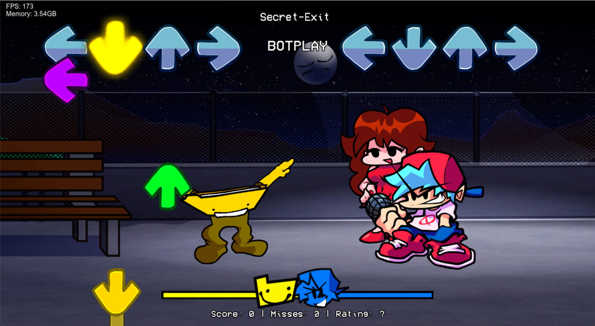 Secret-Ron (Secret-Exit) Mod for Friday Night Funkin' | FNF Mods