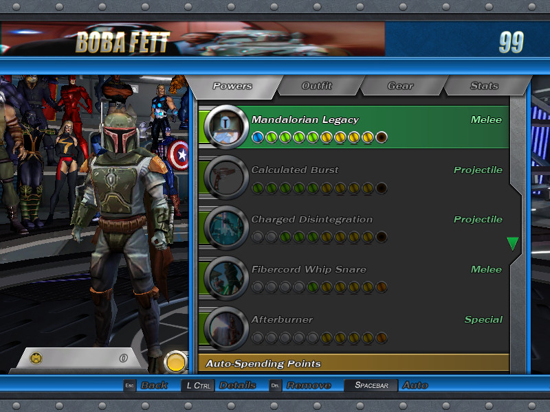 Boba Fett (Star Wars) Mod for Marvel: Ultimate Alliance | MUA Mods