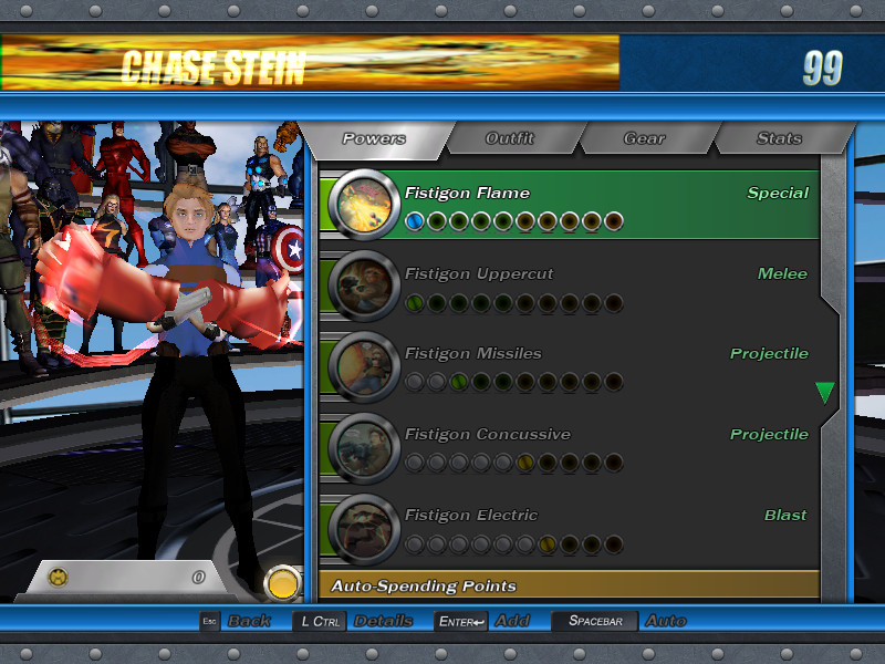 Chase Stein (Marvel Comics) Mod for Marvel: Ultimate Alliance | MUA Mods