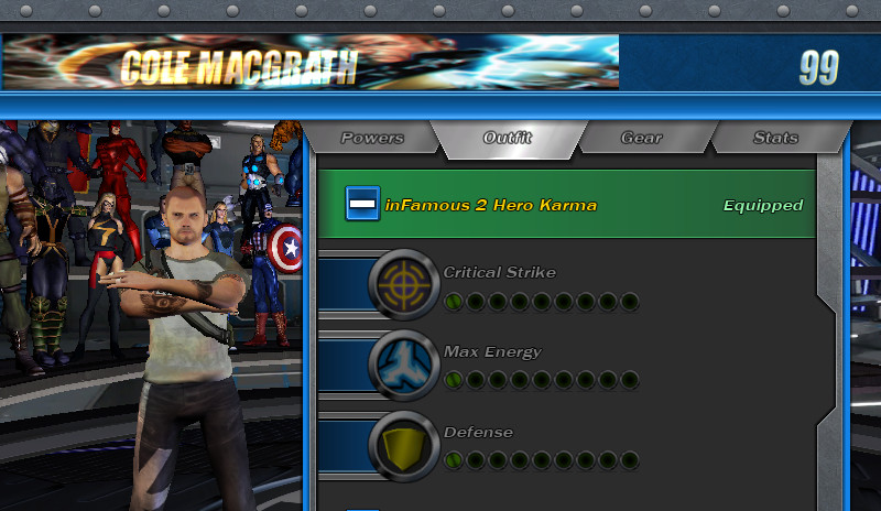 Cole MacGrath (inFamous) Mod for Marvel: Ultimate Alliance | MUA Mods