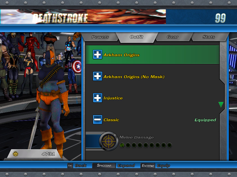 Deathstroke (DC Comics) Mod for Marvel: Ultimate Alliance | MUA Mods