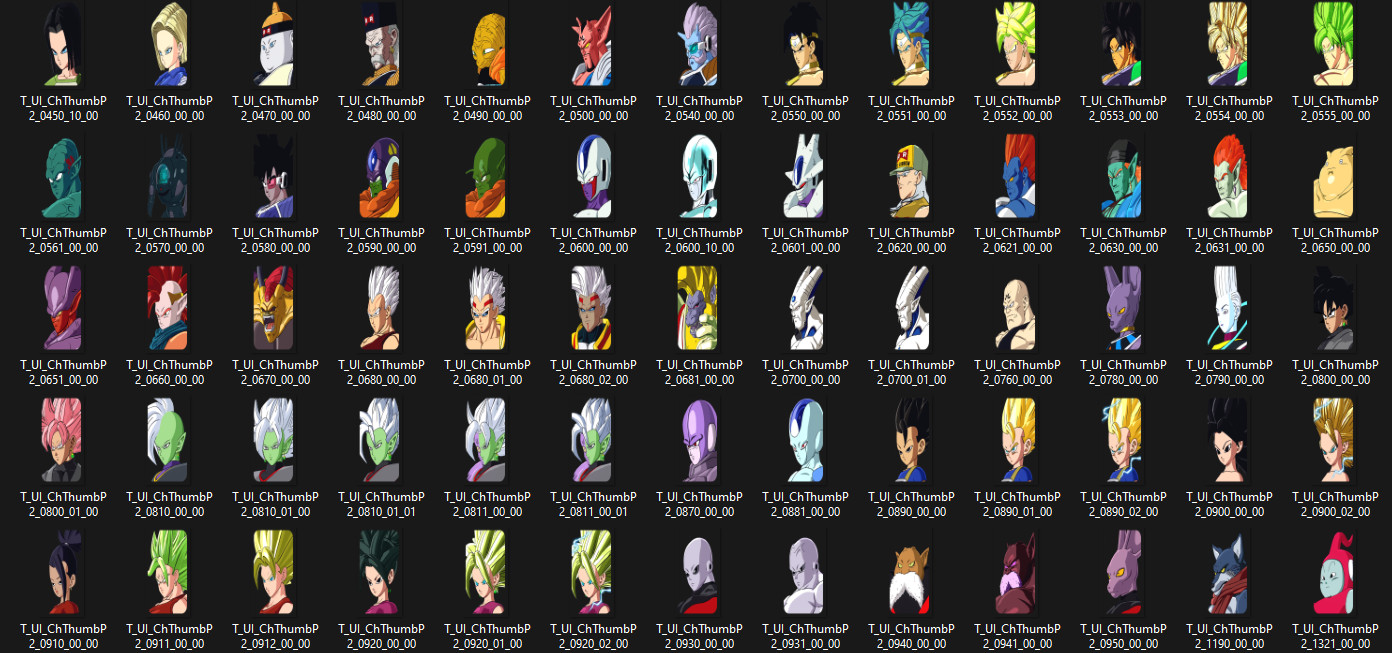 Roster for Mod + Pack of Images and Icons Mod for Dragon Ball: Sparking ...