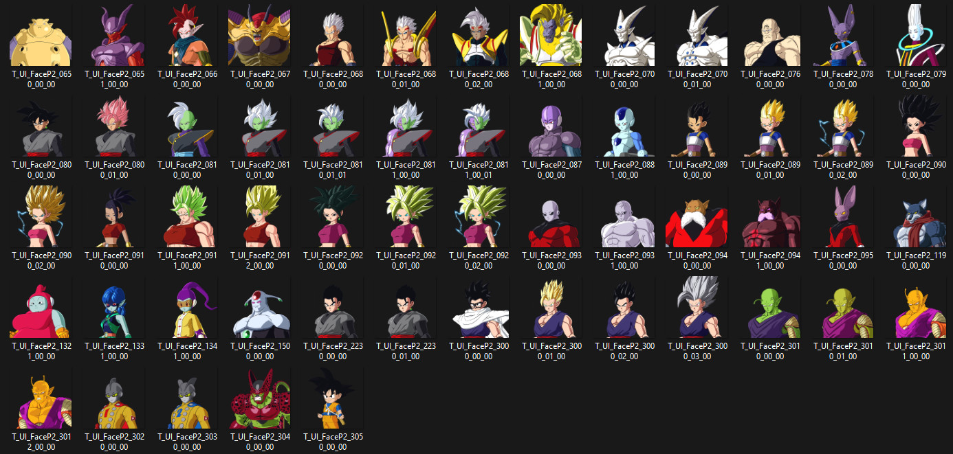 Roster for Mod + Pack of Images and Icons Mod for Dragon Ball: Sparking ...