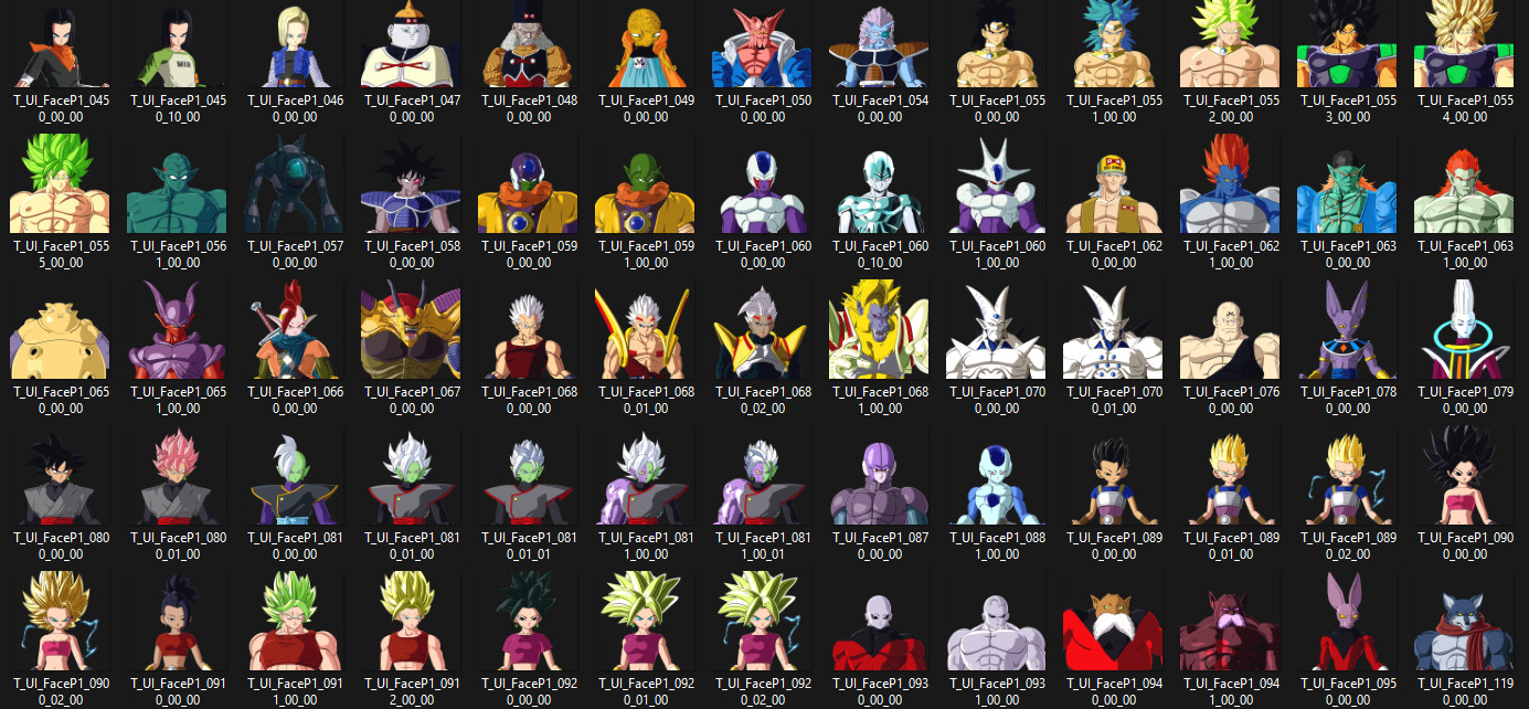 Roster for Mod + Pack of Images and Icons Mod for Dragon Ball: Sparking ...