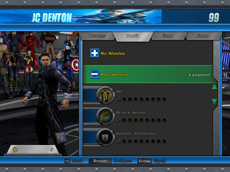 JC Denton (Deus Ex) Mod for Marvel: Ultimate Alliance | MUA Mods