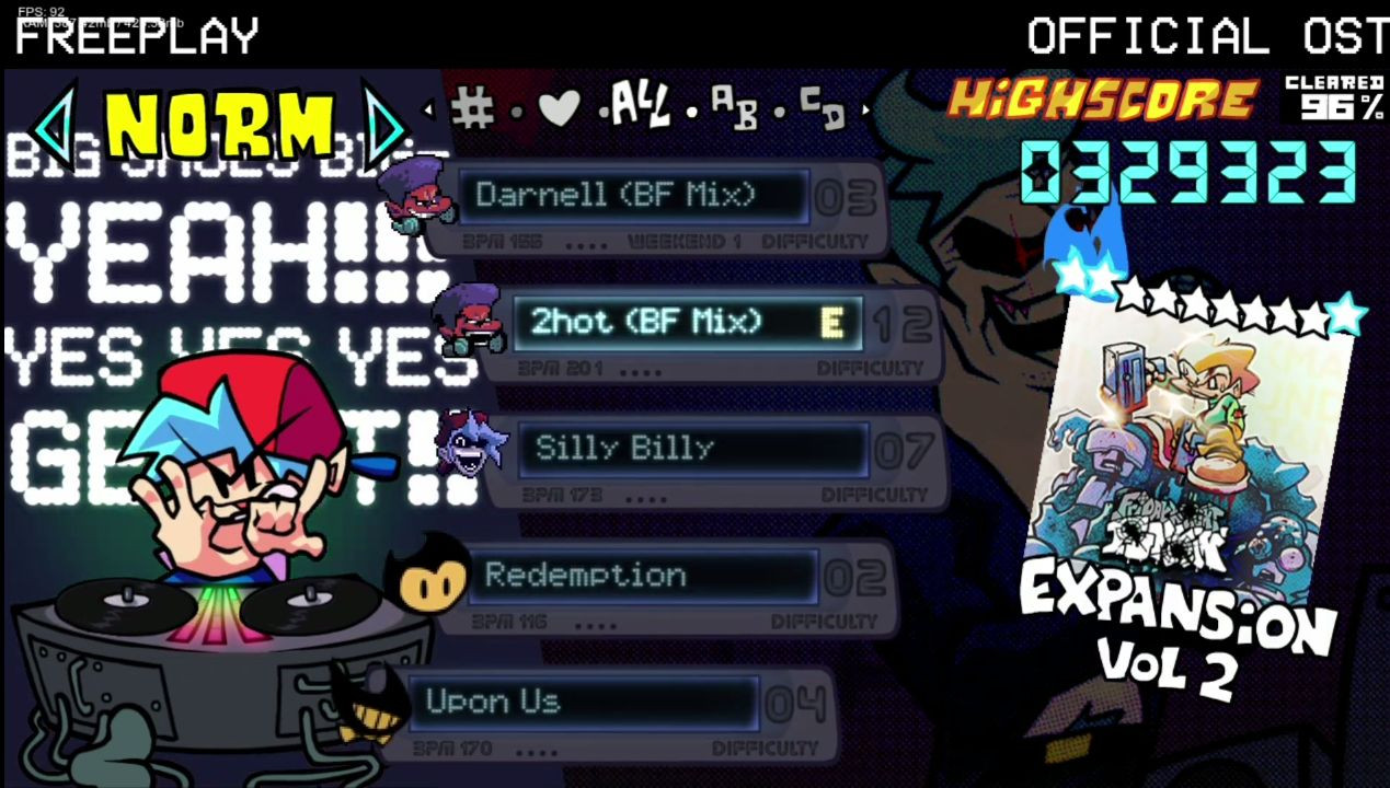 2hot (BF Mix) Playable |V-slice Mod for Friday Night Funkin' | FNF Mods