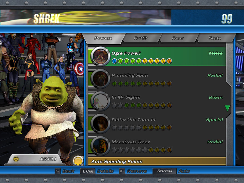 Shrek (DreamWorks) Mod for Marvel: Ultimate Alliance | MUA Mods