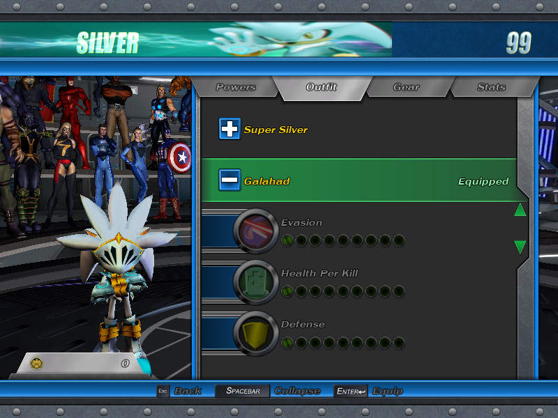 Silver the Hedgehog (Sonic) Mod for Marvel: Ultimate Alliance | MUA Mods