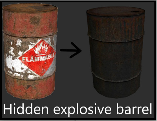 Hidden explosive barrel Mod for Half-Life 2 | HL2 Mods