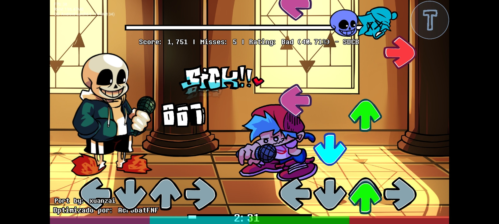 Skeleton bros v2 mobile Mod for Friday Night Funkin' | FNF Mods