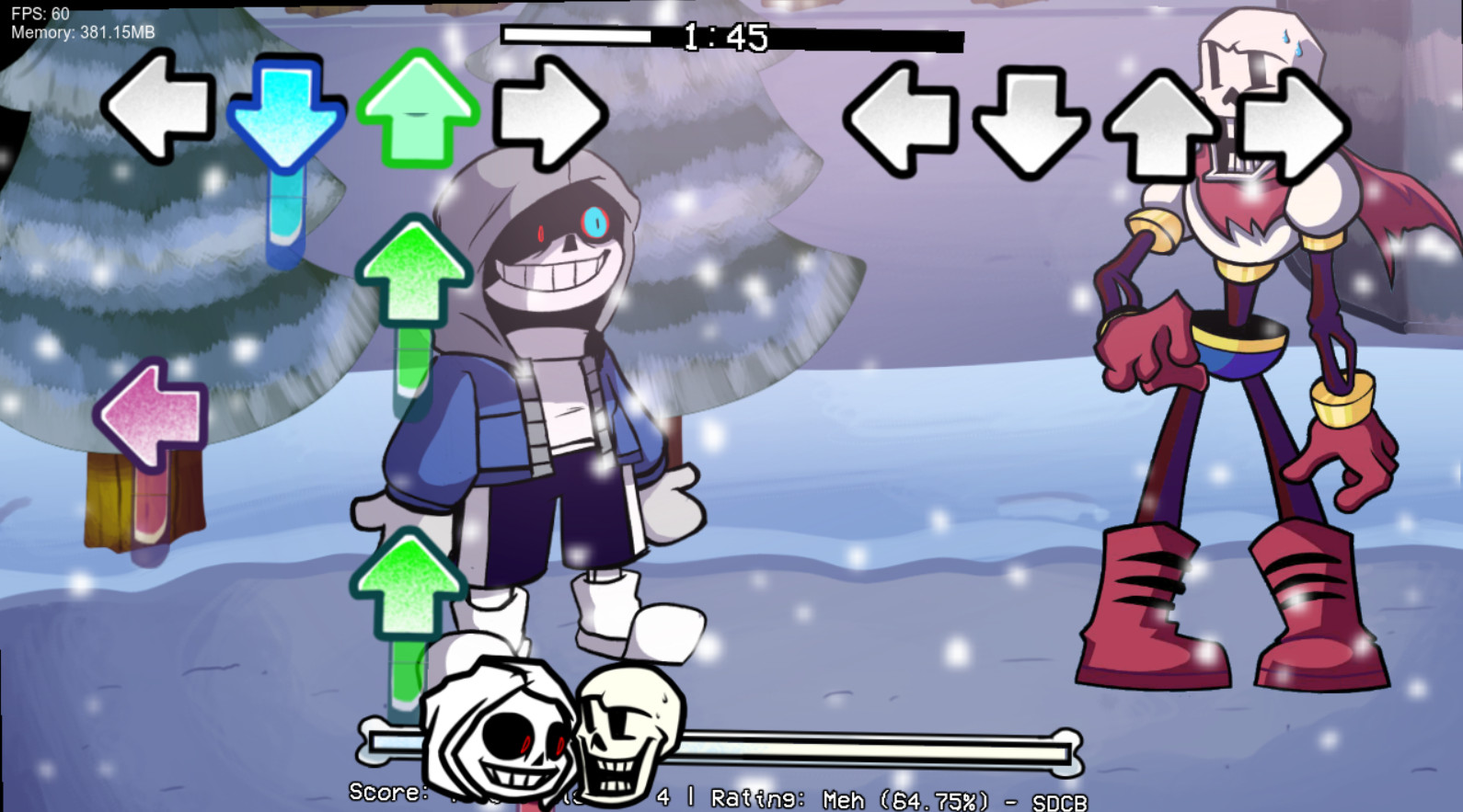 Snowdin Encounter DEMO Mod for Friday Night Funkin' | FNF Mods