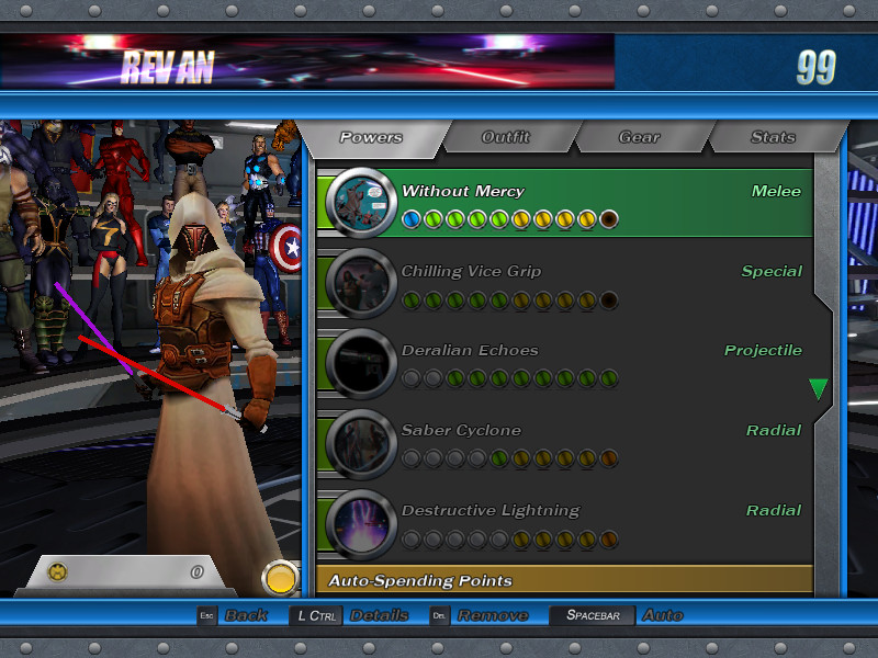 Revan (Star Wars) Mod for Marvel: Ultimate Alliance | MUA Mods