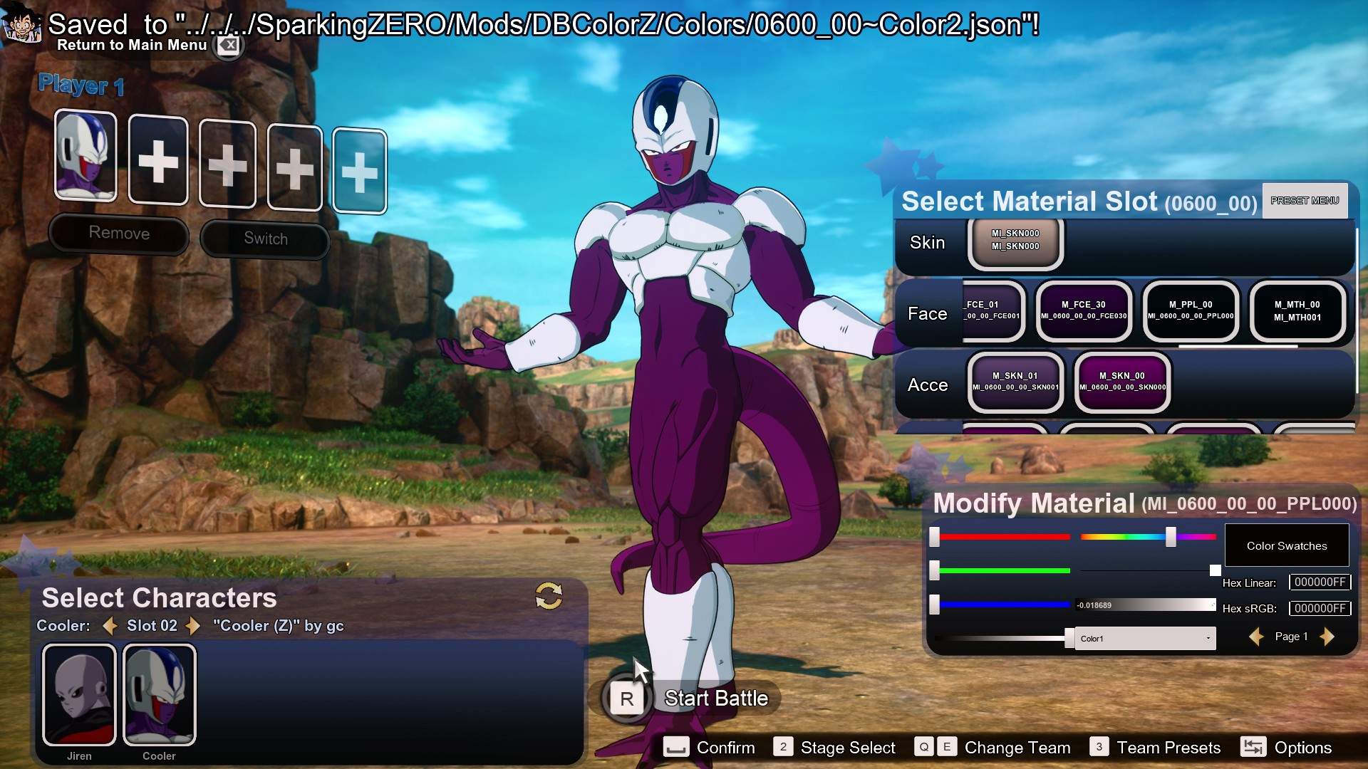 Sparking Zero Anime Colors mod! Mod for Dragon Ball: Sparking! ZERO ...