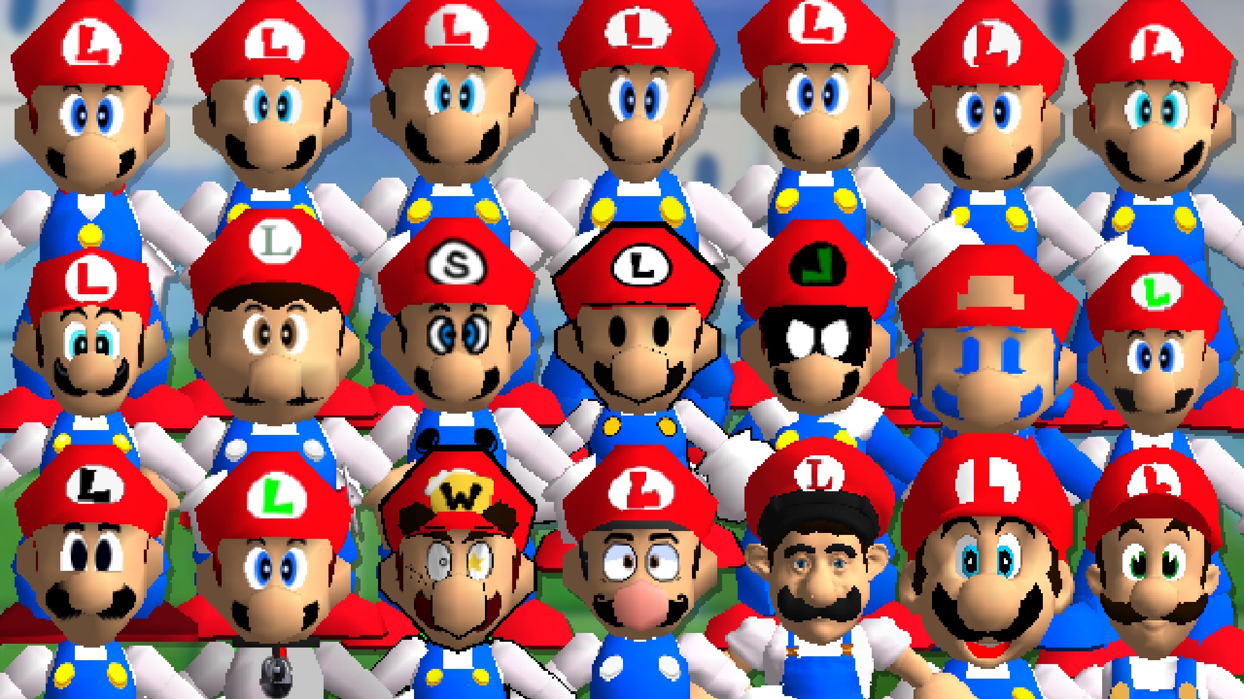 [CS] Luigi's Skin Pack Mod for Super Mario 64 PC Port | SM64 PC Mods