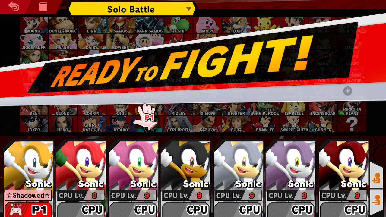 Heroes Sonic Recolours Mod for Super Smash Bros. Ultimate | SSBU Mods