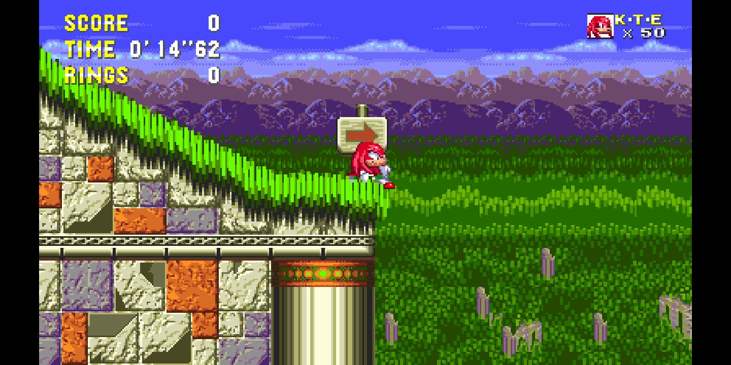 Newtronic Panic Styled Knuckles crouch Mod for Sonic 3 A.I.R. | S3AIR Mods