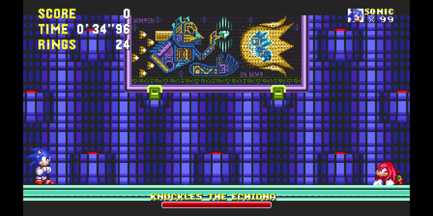 Newtronic Panic Styled Knuckles crouch Mod for Sonic 3 A.I.R. | S3AIR Mods