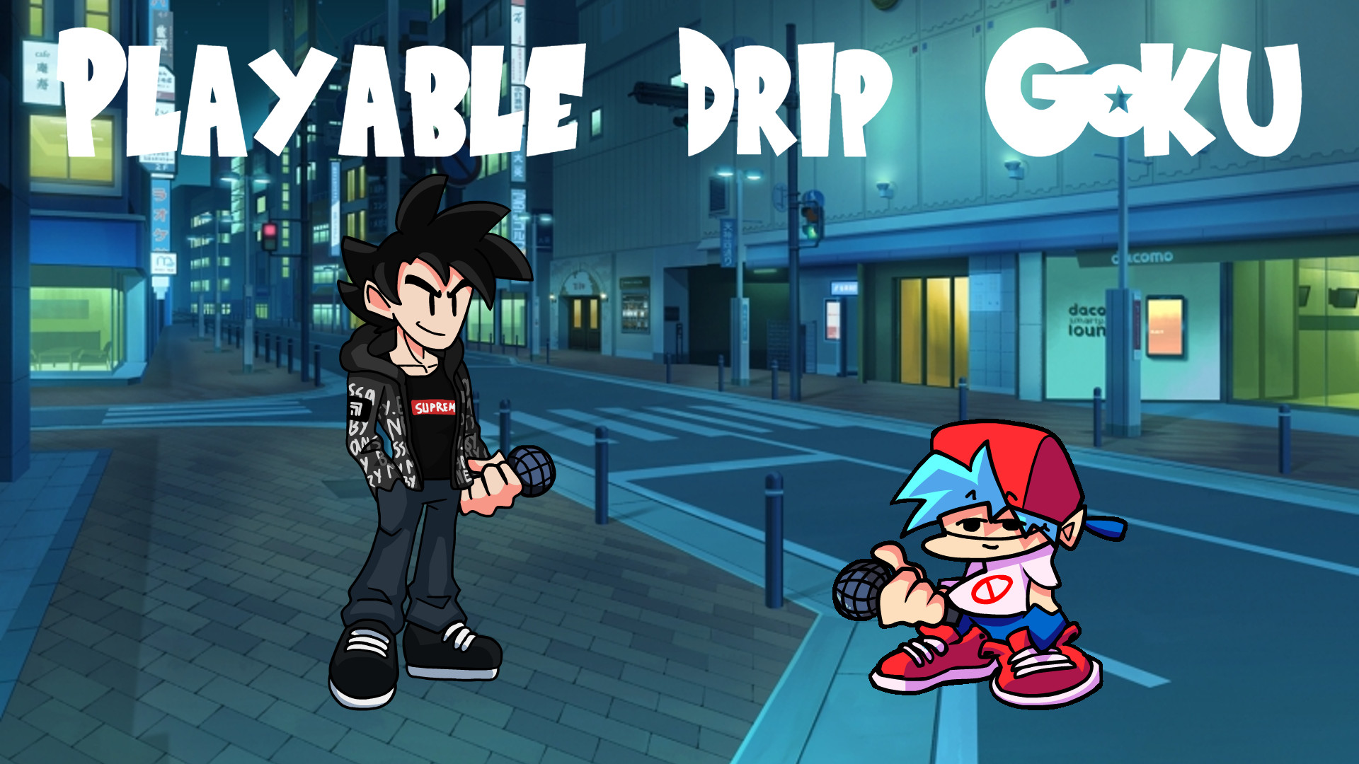 Playable Drip Goku Mod for Friday Night Funkin' | FNF Mods