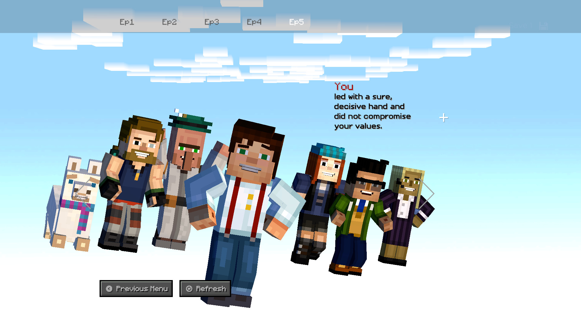 Choice Stats (S2) Mod for Minecraft: Story Mode | M:SM Mods